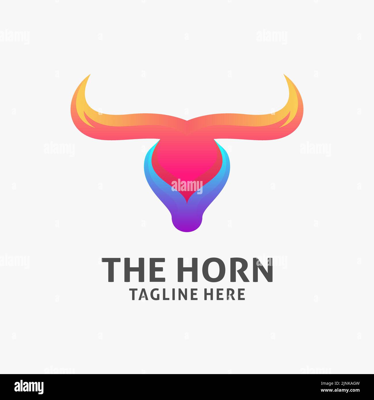Head horn logo design Stock Vector Image & Art - Alamy