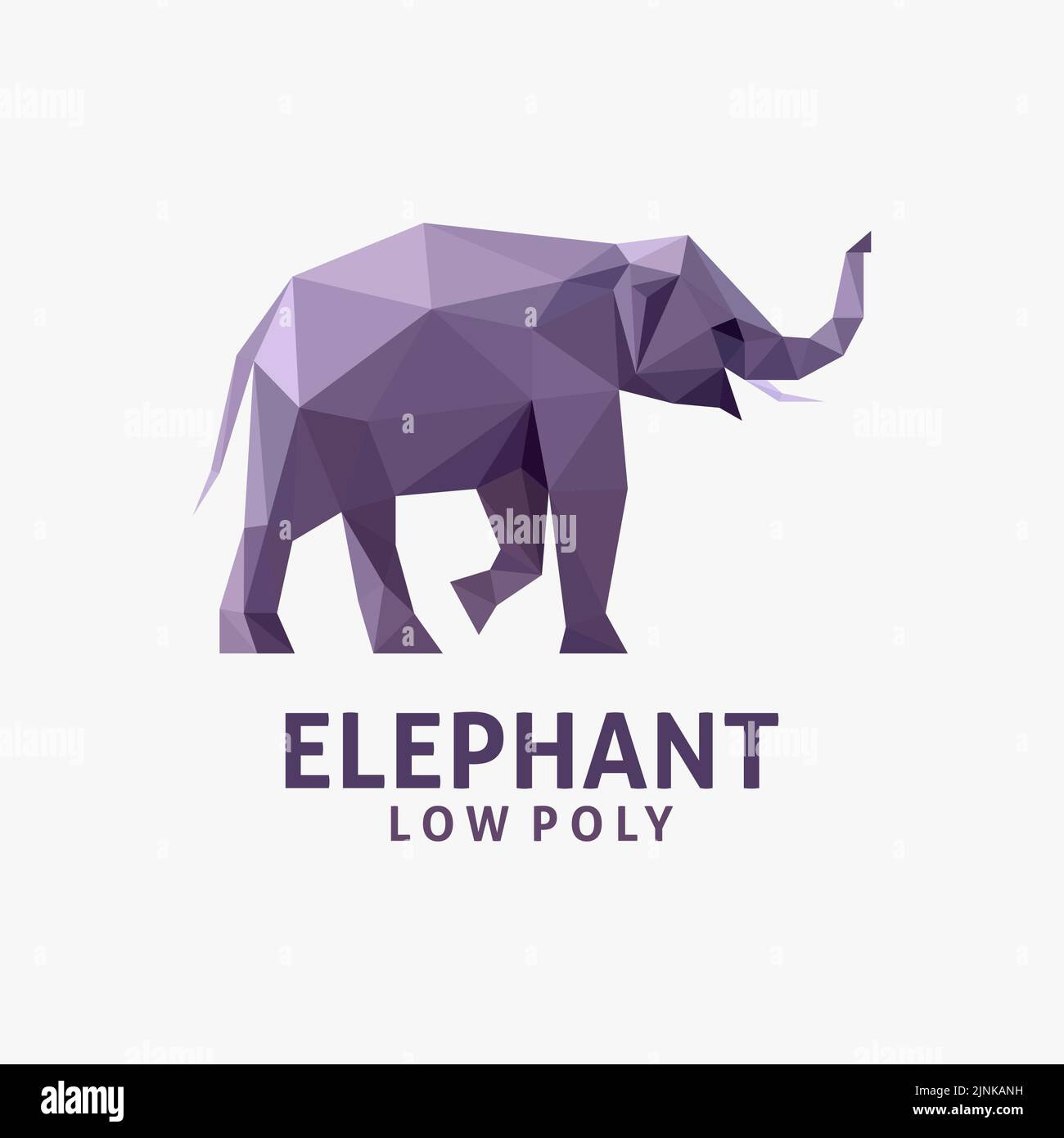 Elephant low poly logo design Stock Vector Image & Art - Alamy