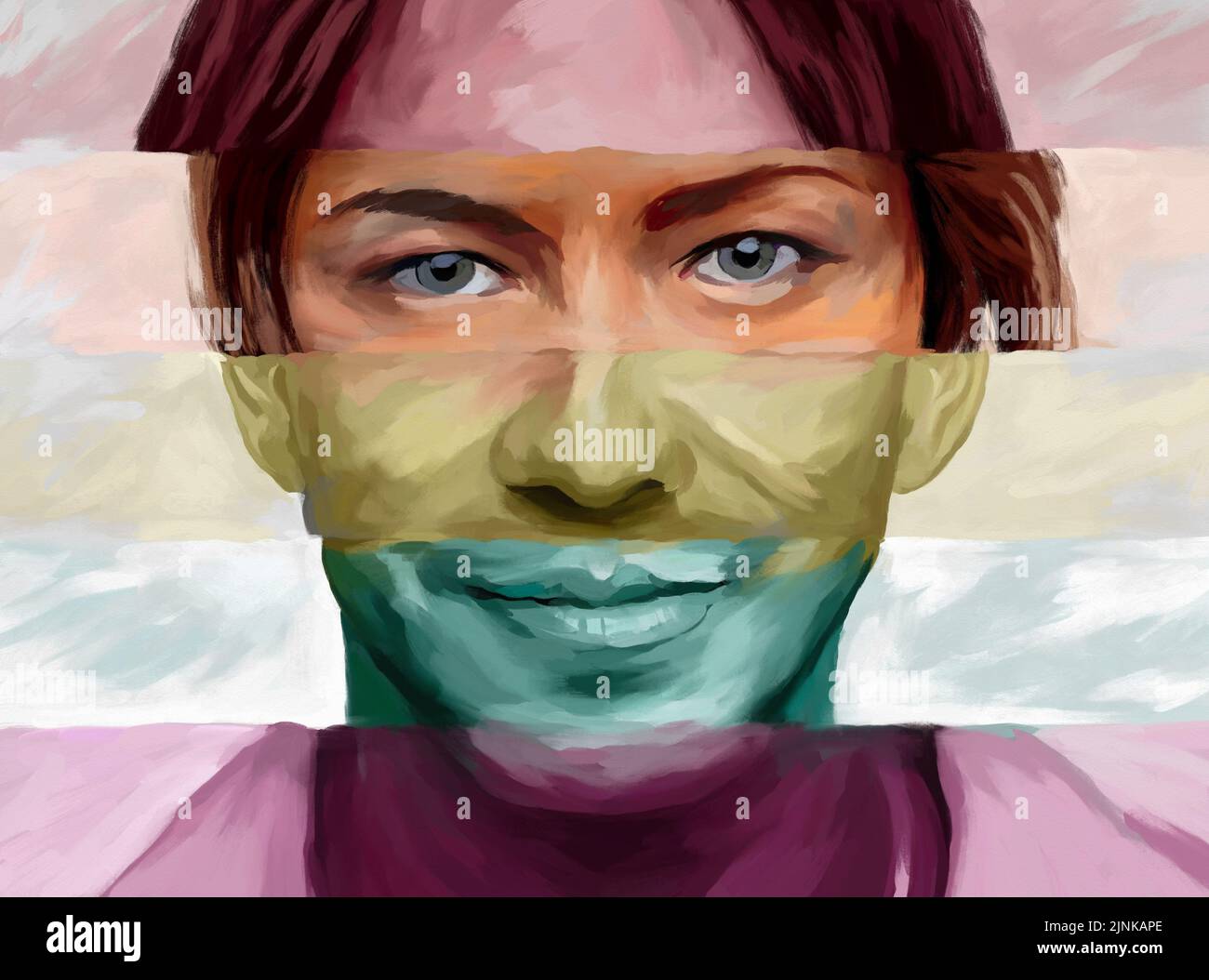 Gender fluidity illustration hi-res stock photography and images - Alamy