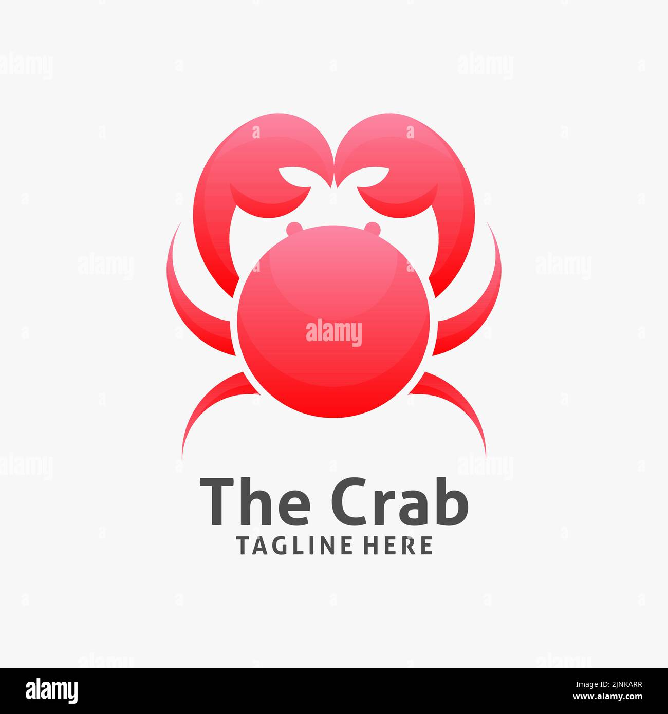 Red crab logo design Stock Vector Image & Art - Alamy