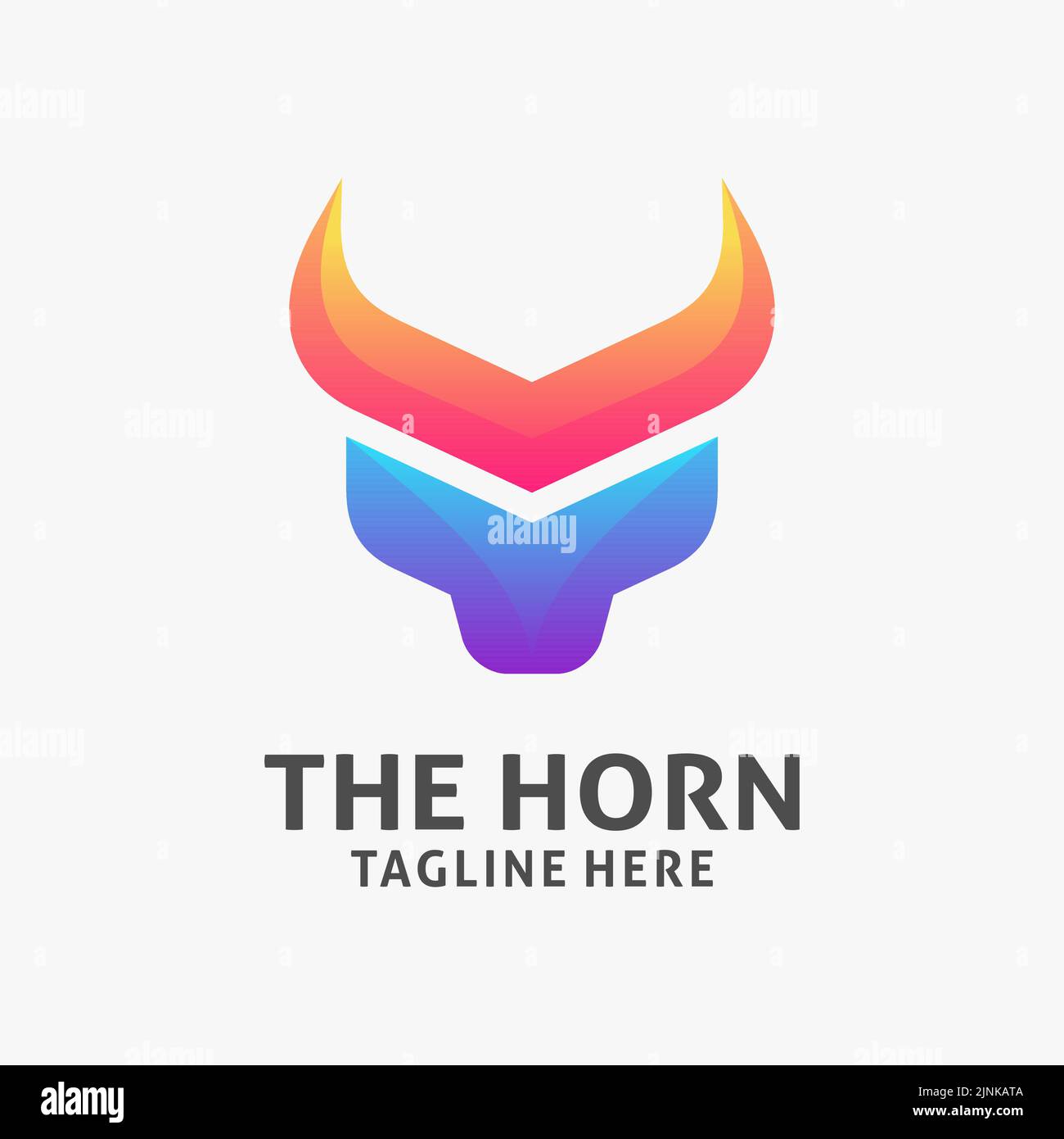 Head horn logo design Stock Vector Image & Art - Alamy