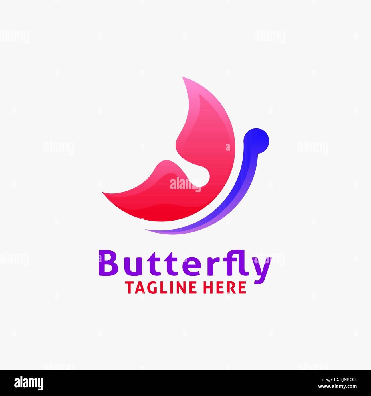 Awesome butterfly logo hi-res stock photography and images - Alamy