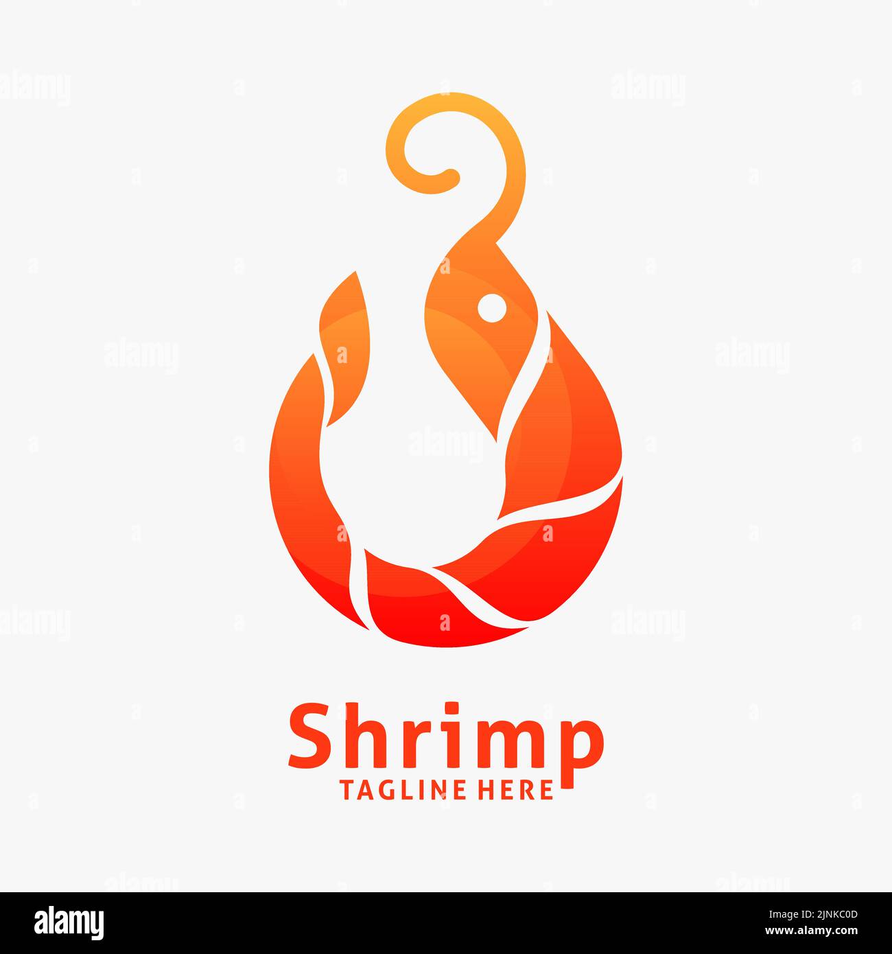 Shrimp seafood logo design Stock Vector Image & Art - Alamy