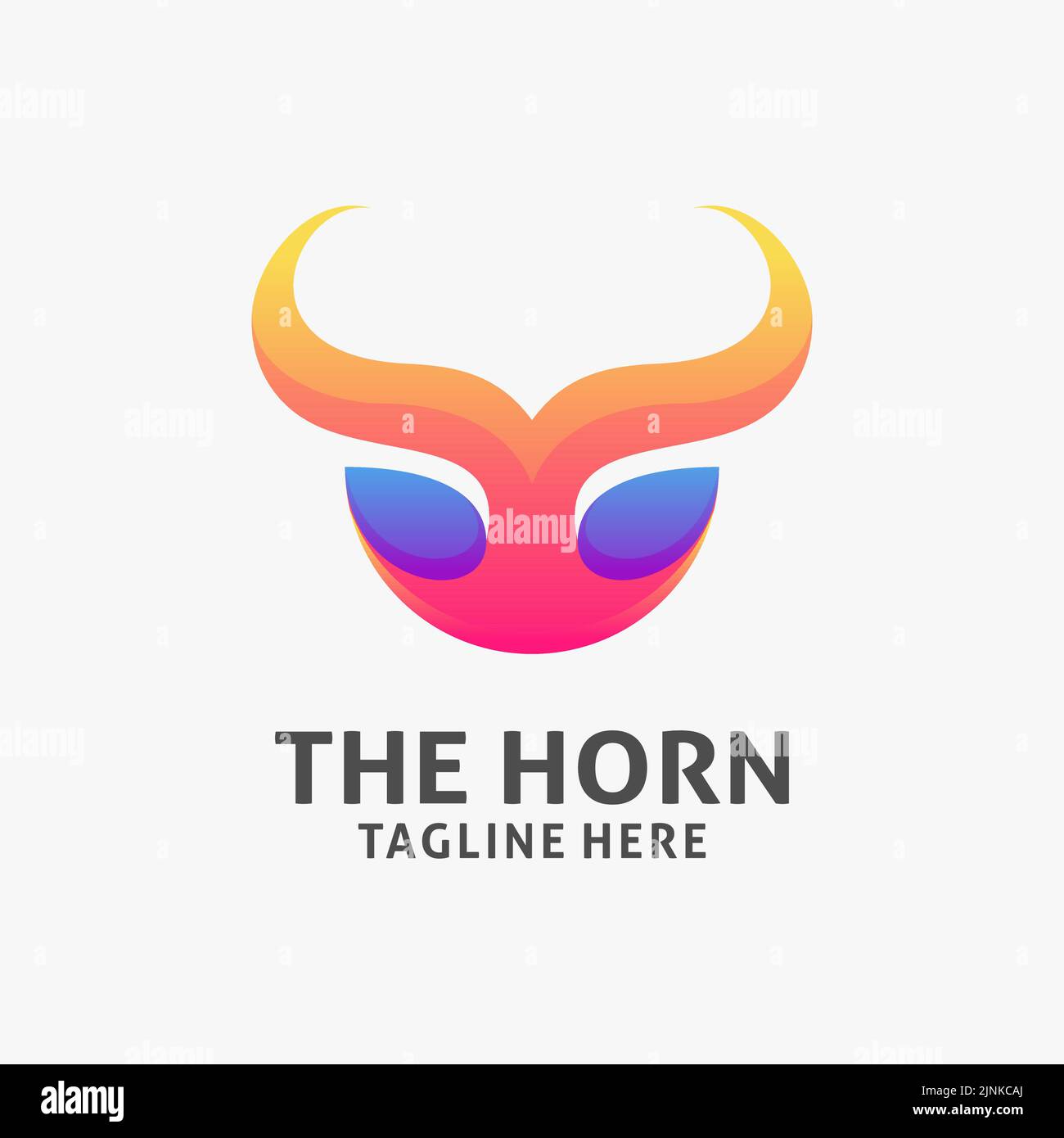 Head horn logo design Stock Vector Image & Art - Alamy