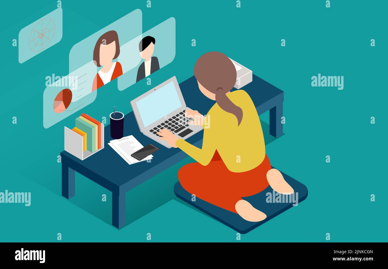 Leaning forward table Stock Vector Images - Alamy