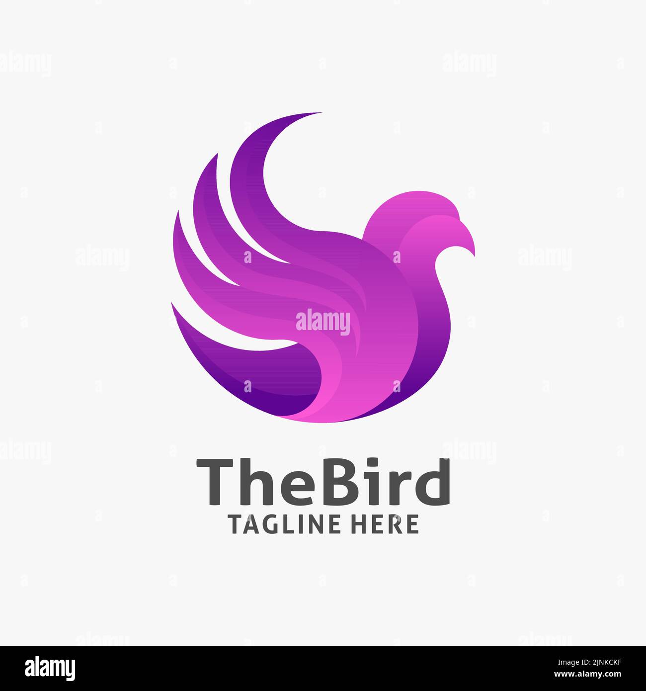 Bird logo design in circle concept Stock Vector Image & Art - Alamy