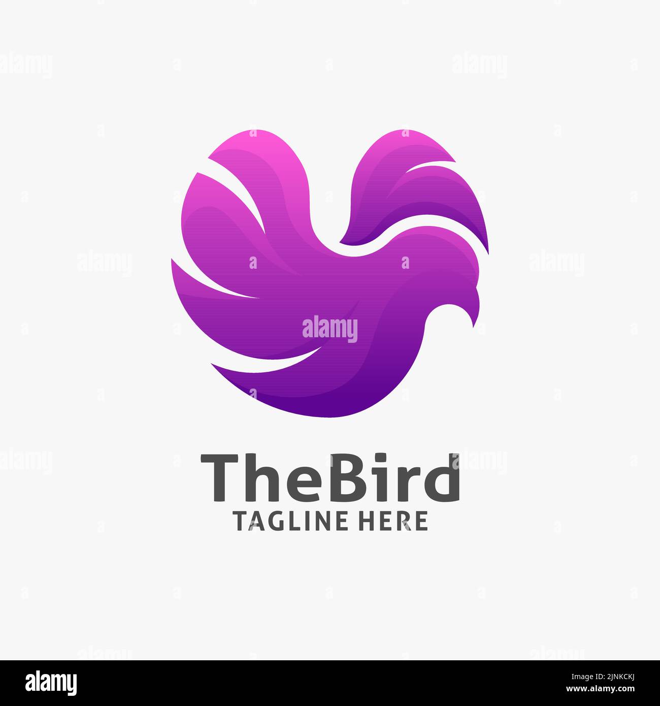 Bird logo design in circle concept Stock Vector Image & Art - Alamy