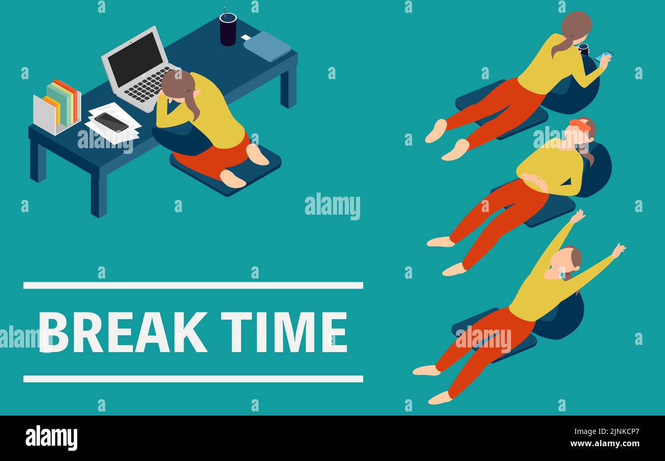 Taking rest vector vectors hi-res stock photography and images - Alamy