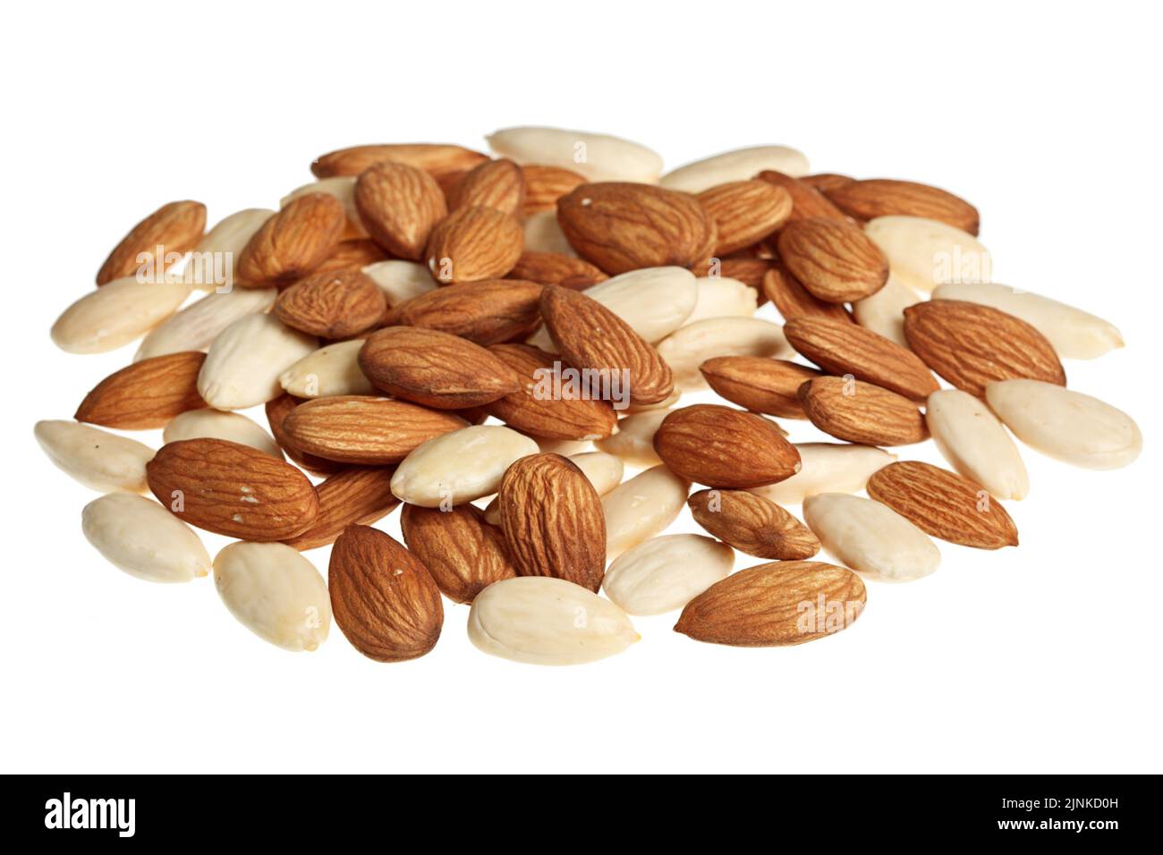 peeled, almonds, unpeeled, peeleds, almond, unpeeleds Stock Photo - Alamy