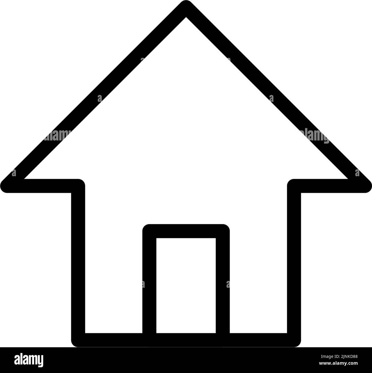 Simple home icon, white background Stock Vector Image & Art - Alamy