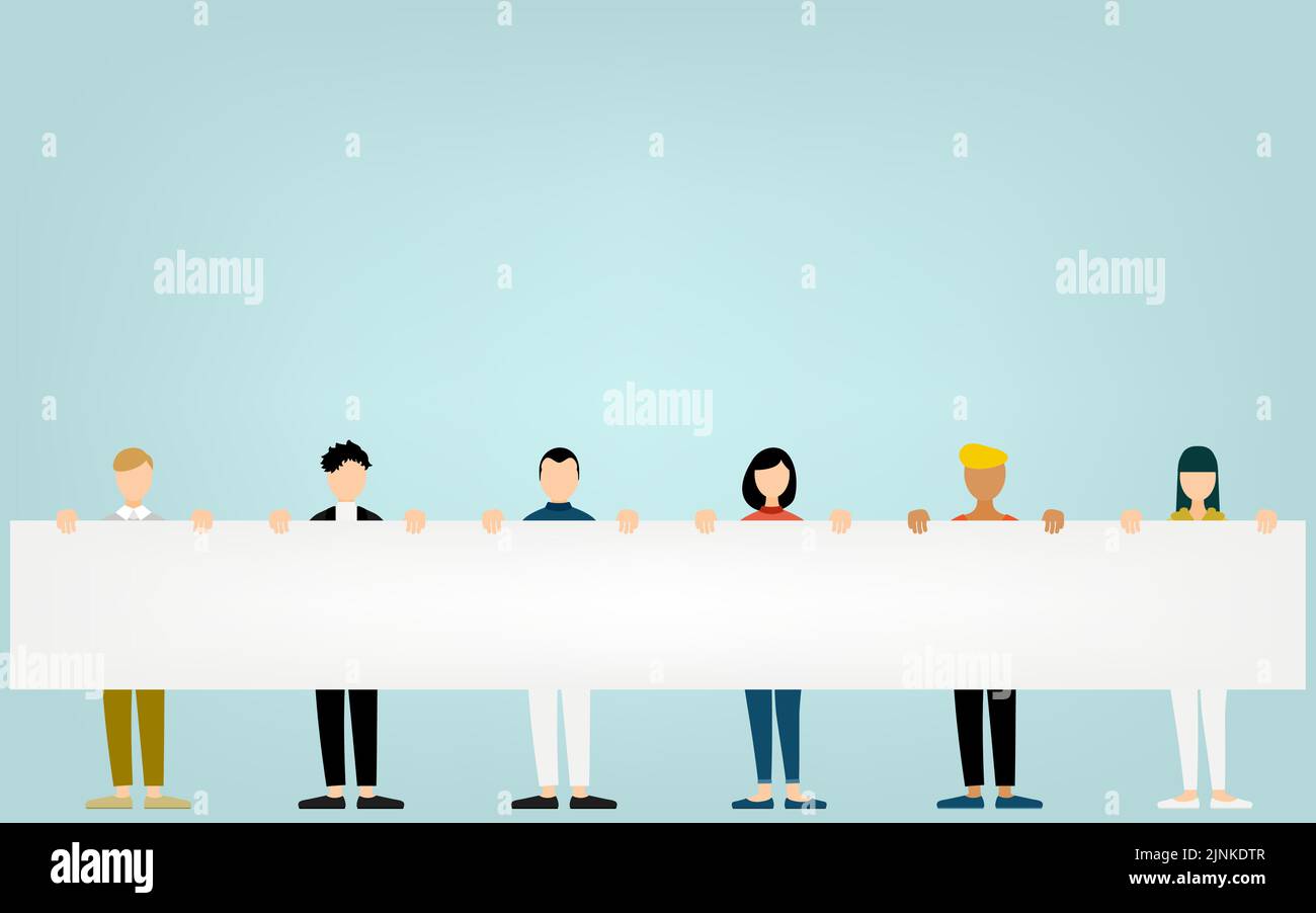 Holding large paper Stock Vector Images - Alamy