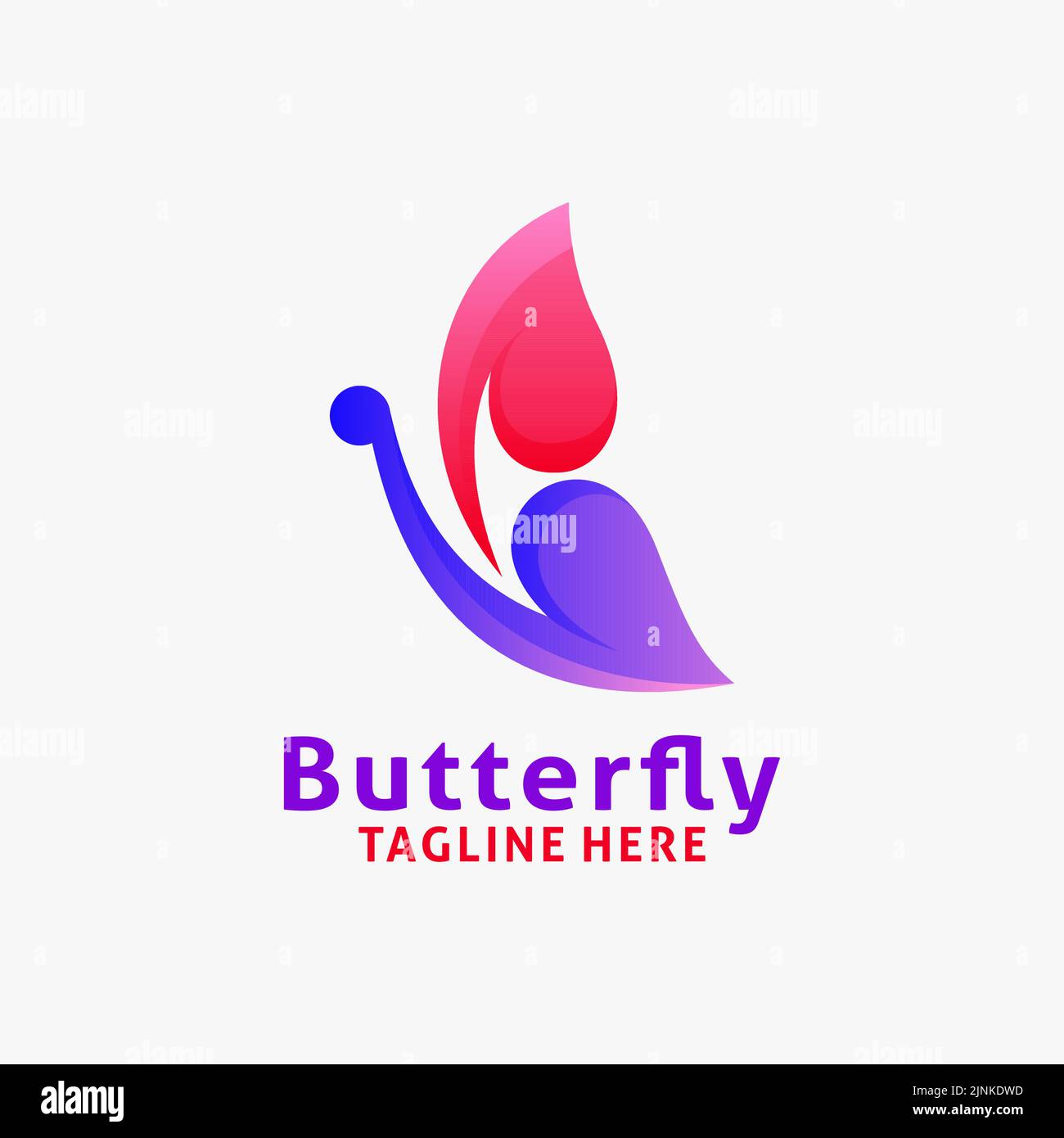 Awesome butterfly logo hi-res stock photography and images - Alamy