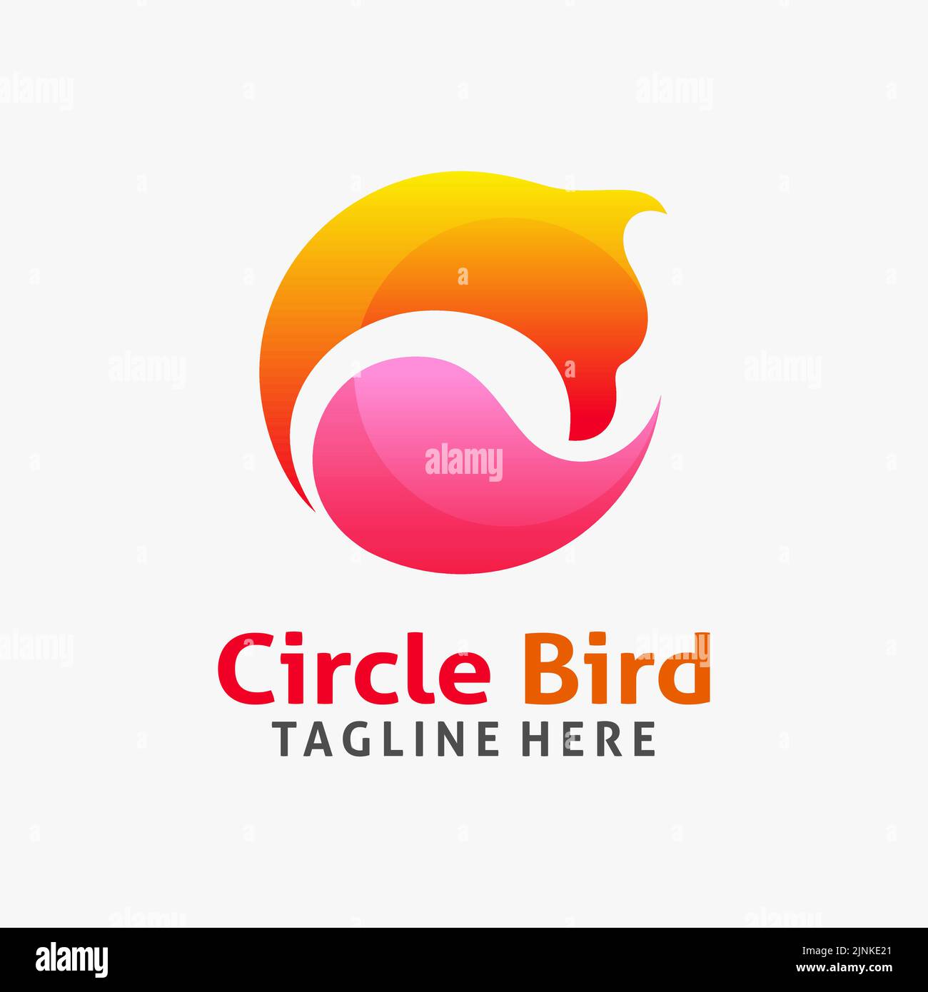 Bird logo design in circle concept Stock Vector Image & Art - Alamy