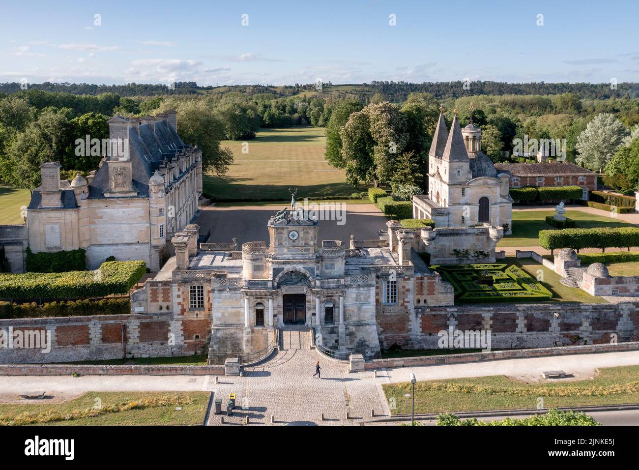 France, Eure et Loir, Chateau d'Anet, 16th century Renaissance castle ...