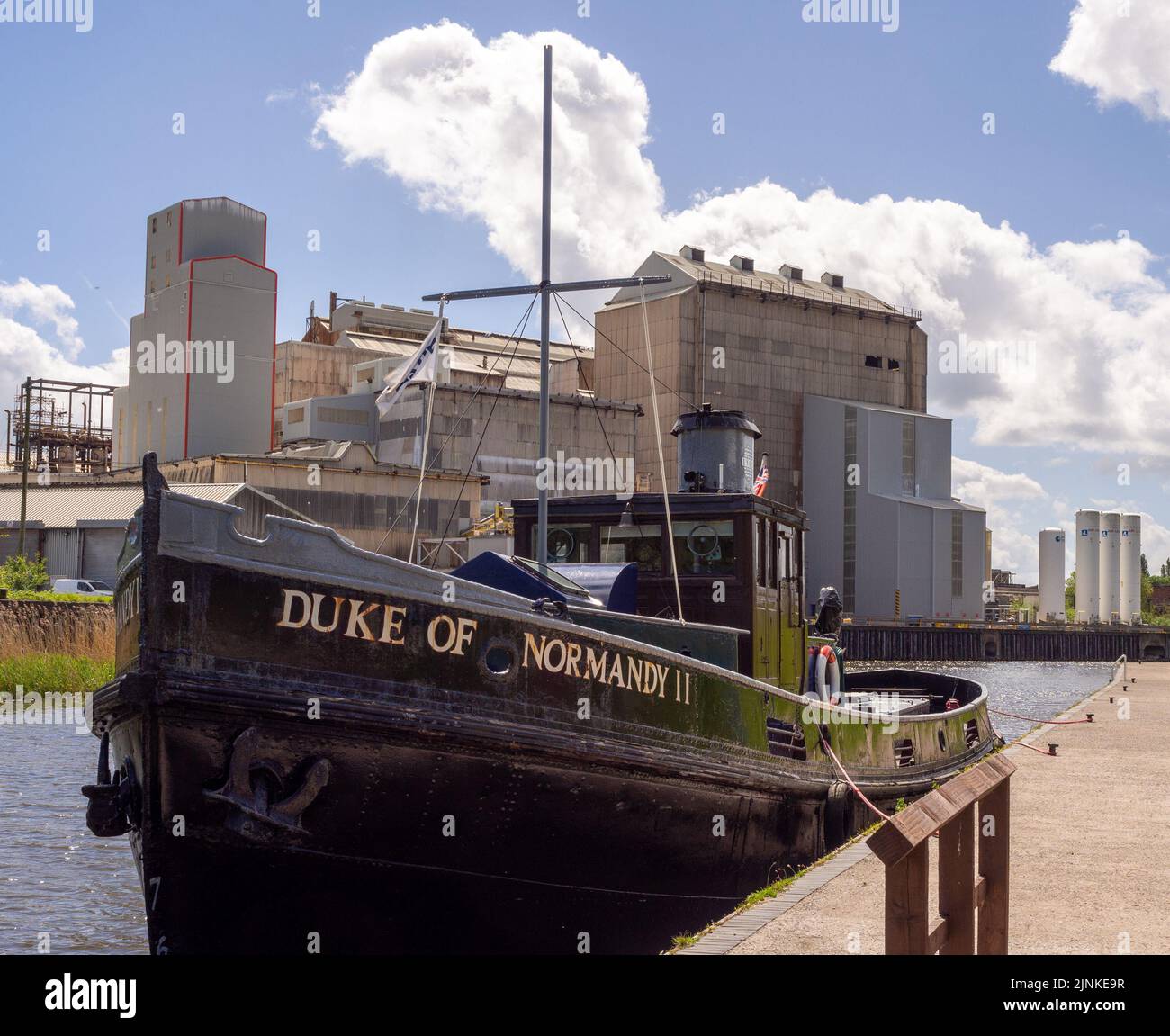 Anderton, Cheshire, UK. May 10th 2022. Large boat 'Duke of Normandy II ...