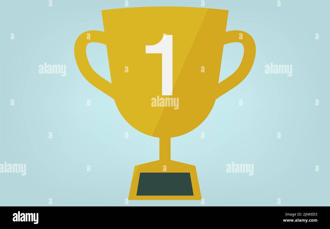 Illustration of a simple winning trophy Stock Vector Image & Art - Alamy