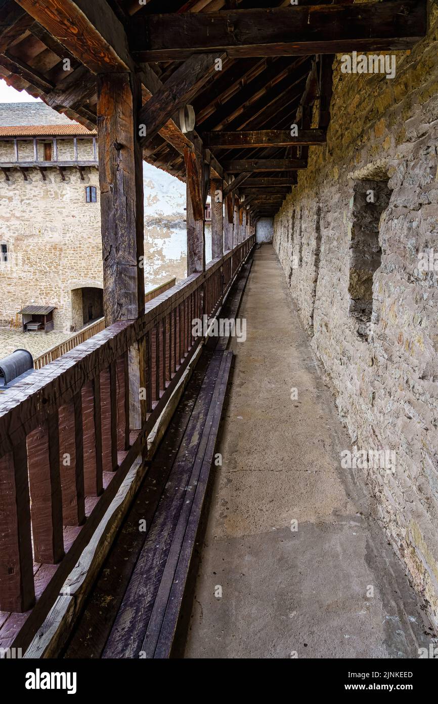 Wooden balcony wood railing hi-res stock photography and images - Alamy