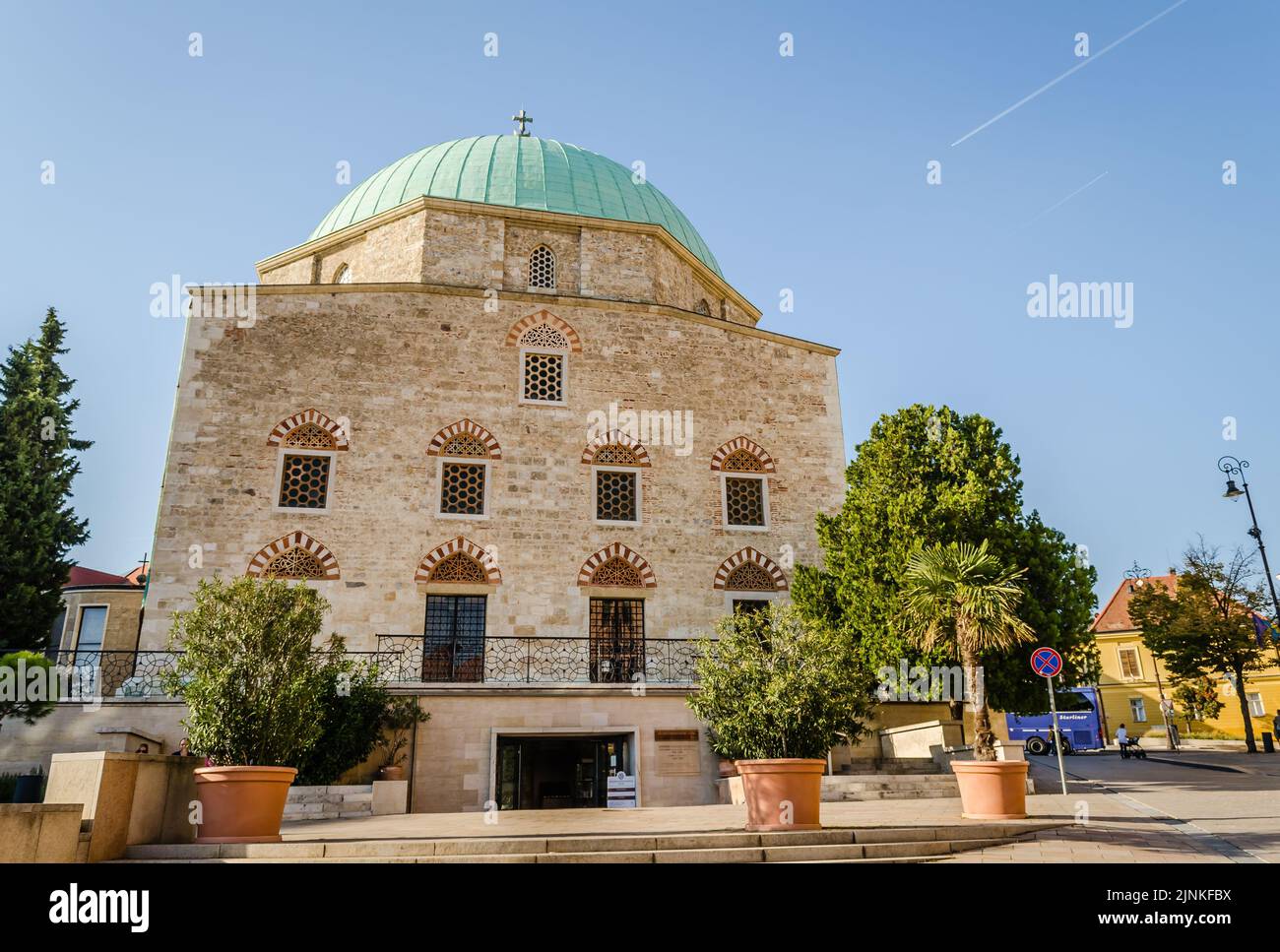 Pecs, Hungary - October 06, 2018: Cityscape on main city Square of Pecs ...