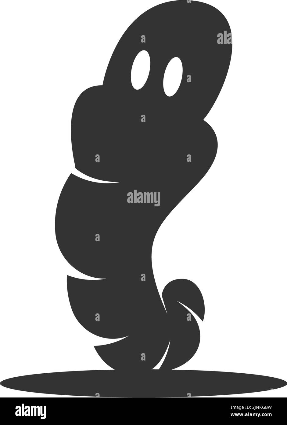 Worm icon logo design illustration vector Stock Vector Image & Art - Alamy
