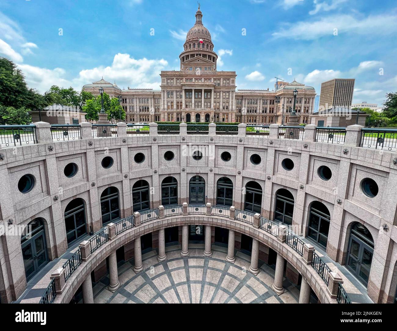 An aerial view of the historic Texas Capitol in the USA Stock Photo - Alamy