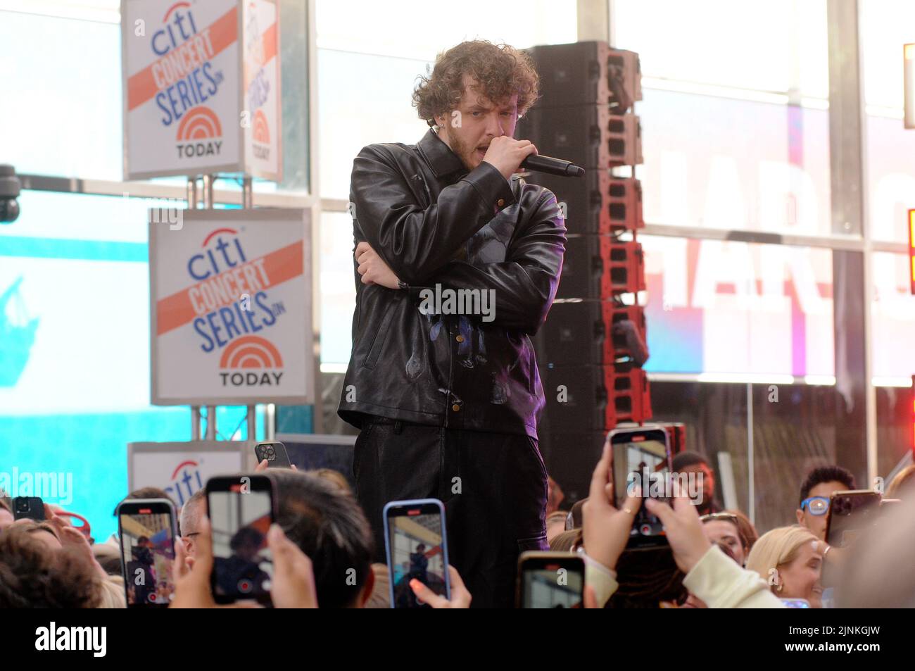 New York, USA. 12th Aug, 2022. Jack Harlow performs on 'Today' TV show ...