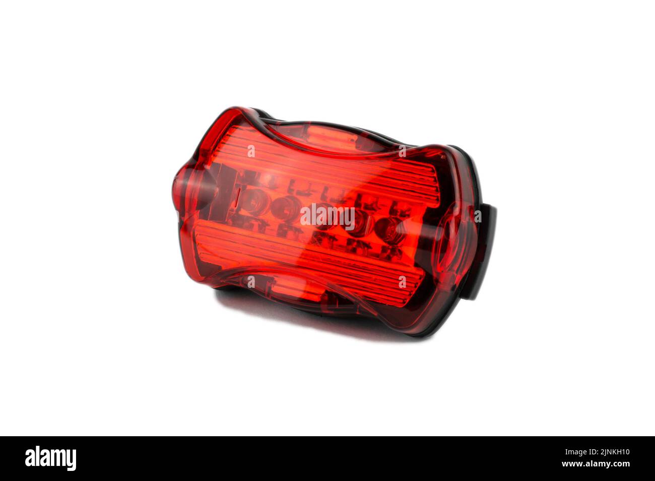 Red bicycle light isolated on white background Stock Photo - Alamy
