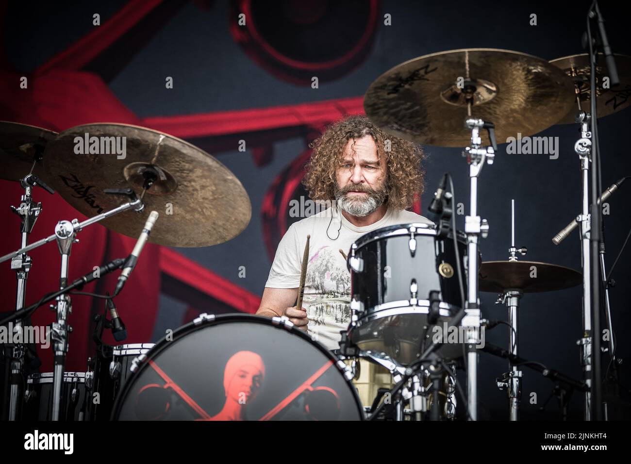 Feeder performing at Eirias Stadium in Colwyn Bay, North Wales on 18th ...