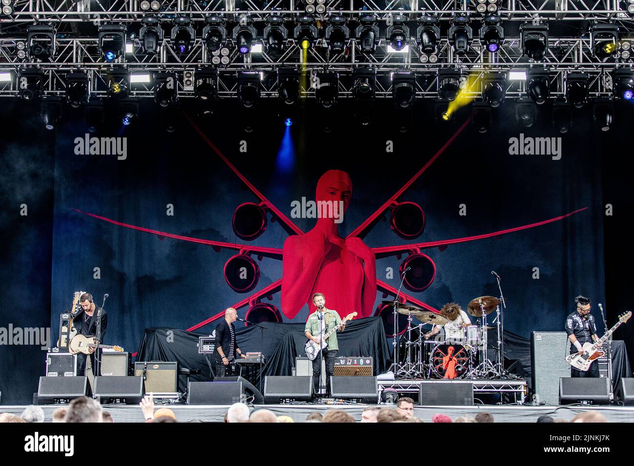 Feeder performing at Eirias Stadium in Colwyn Bay, North Wales on 18th ...