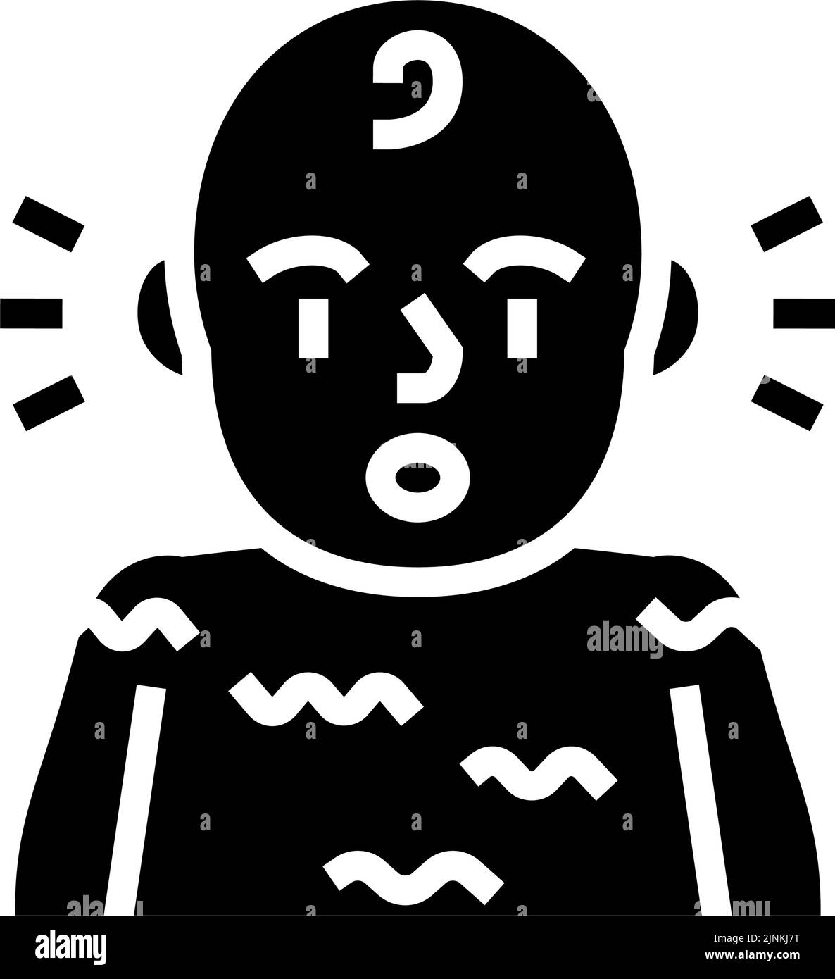 startle reflex glyph icon vector illustration Stock Vector Image & Art ...