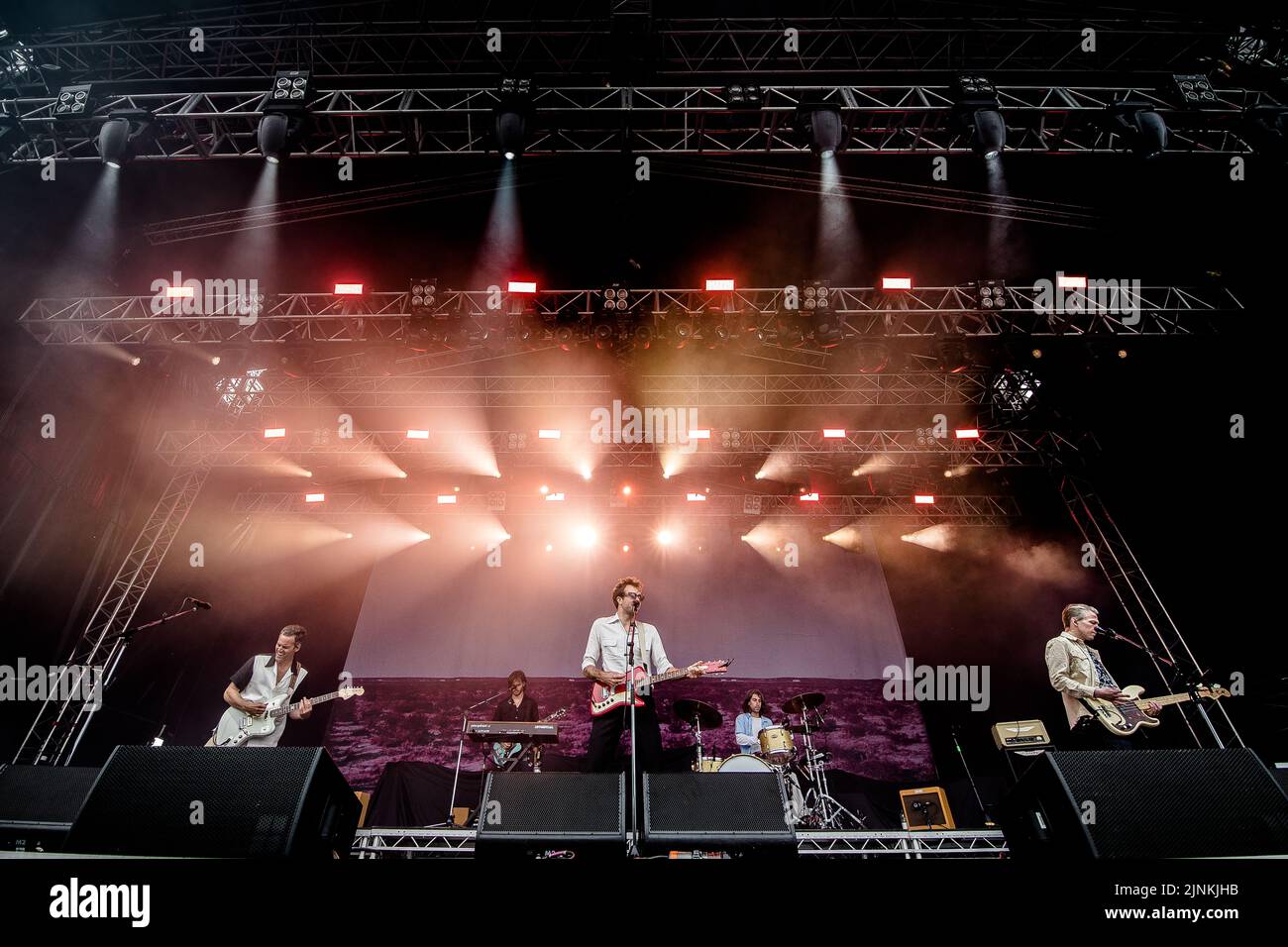 The Vaccines performing at Eirias Stadium in Colwyn Bay, North Wales on ...