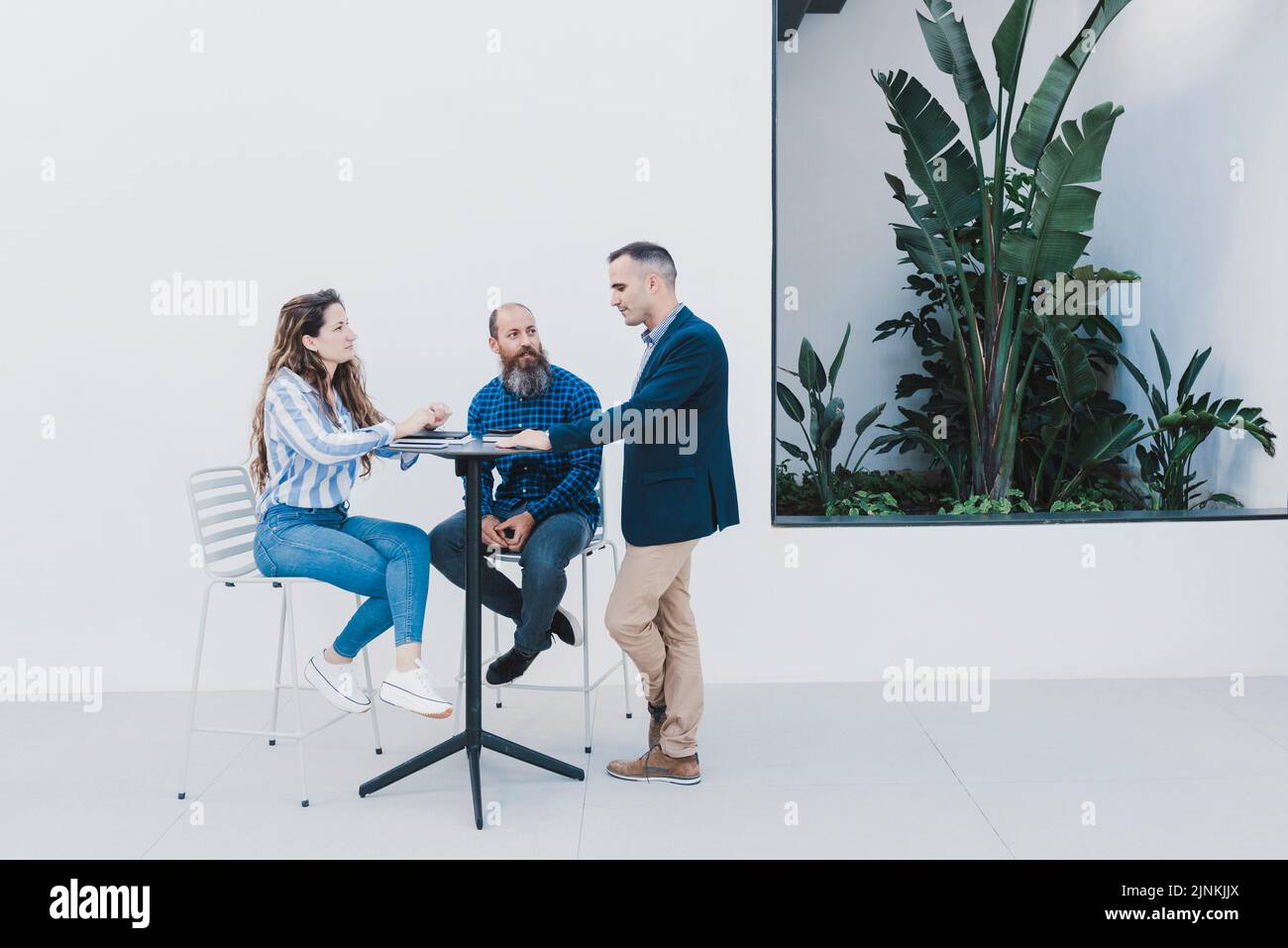 meeting, discuss, colleagues, büroteam, feedback, colleague Stock Photo ...