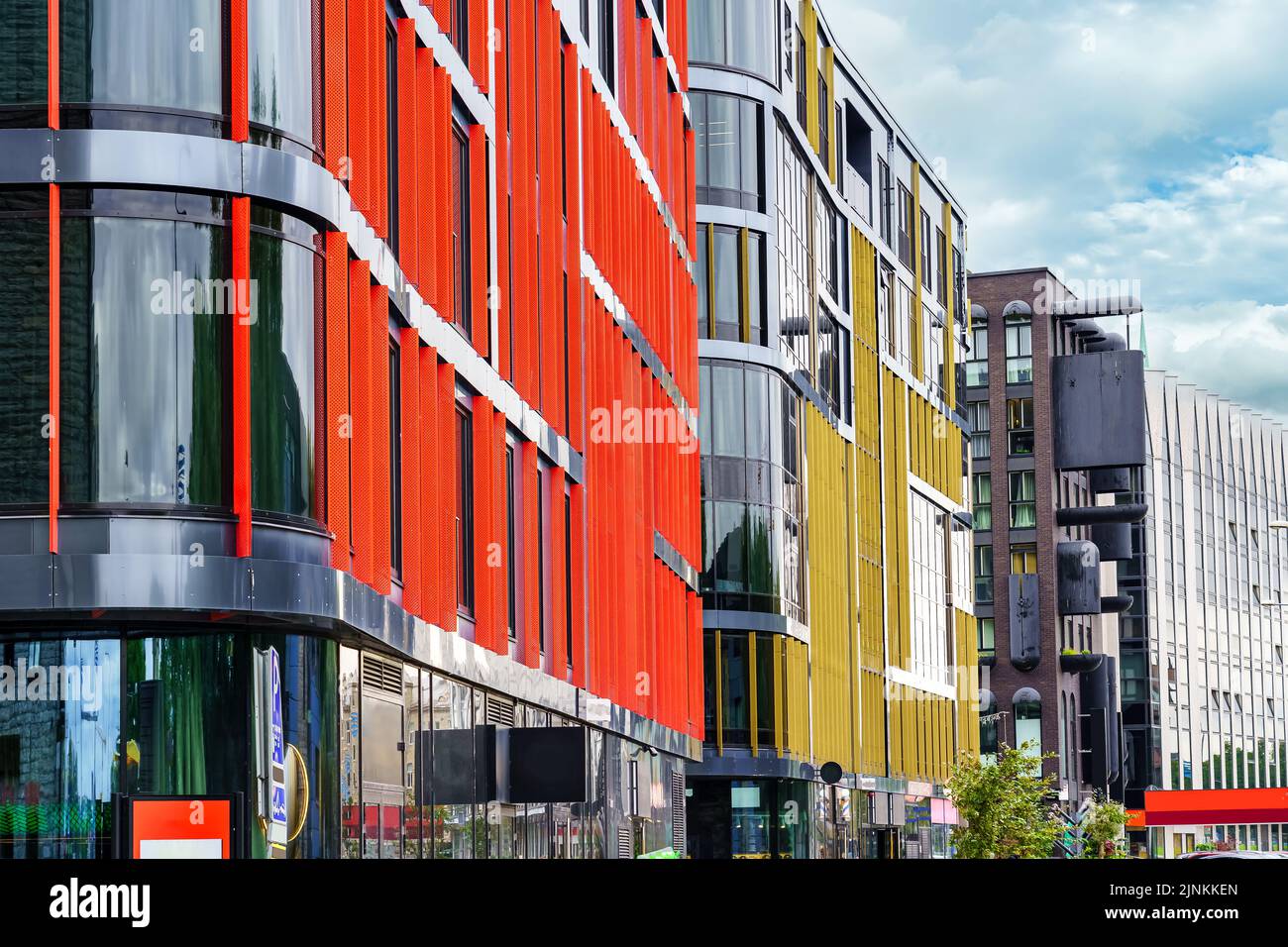 Modern buildings of the business district of Tallinn Estonia Stock ...