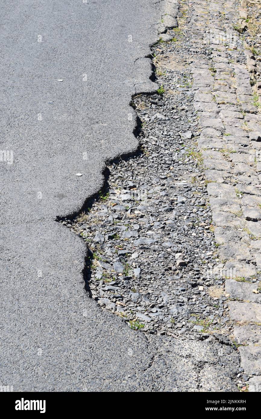 Rough road surface deterioration hi-res stock photography and images ...