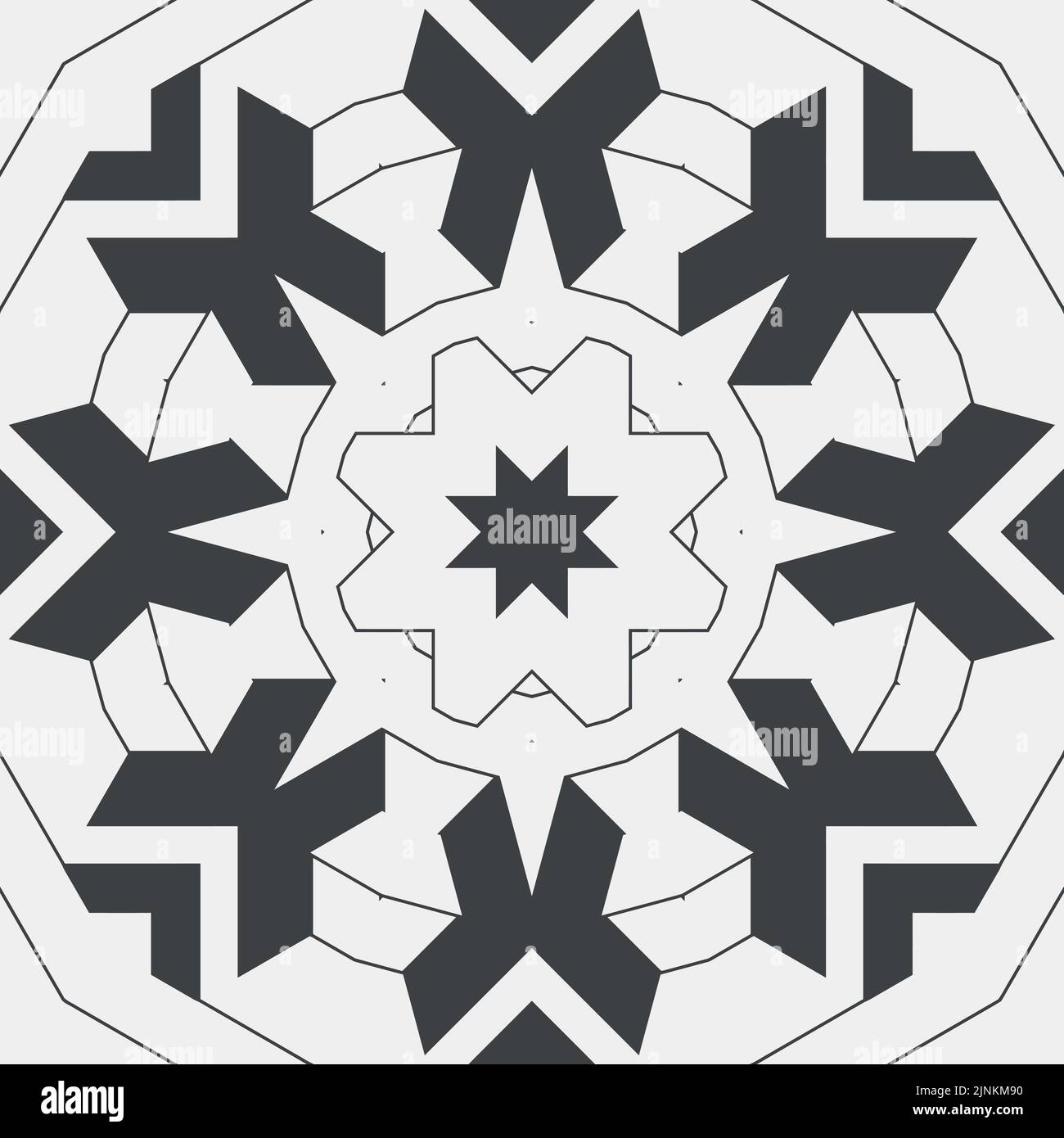Seamless Pattern Black And White Abstraction On White Background Of An