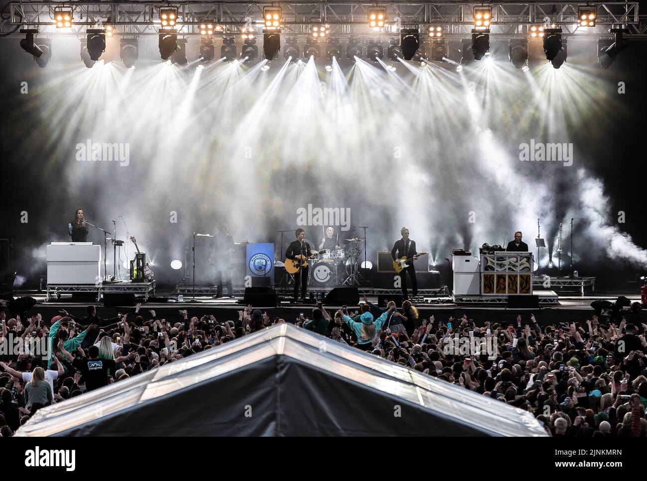 Noel Gallagher's High Flying Birds performing at Eirias Stadium in ...