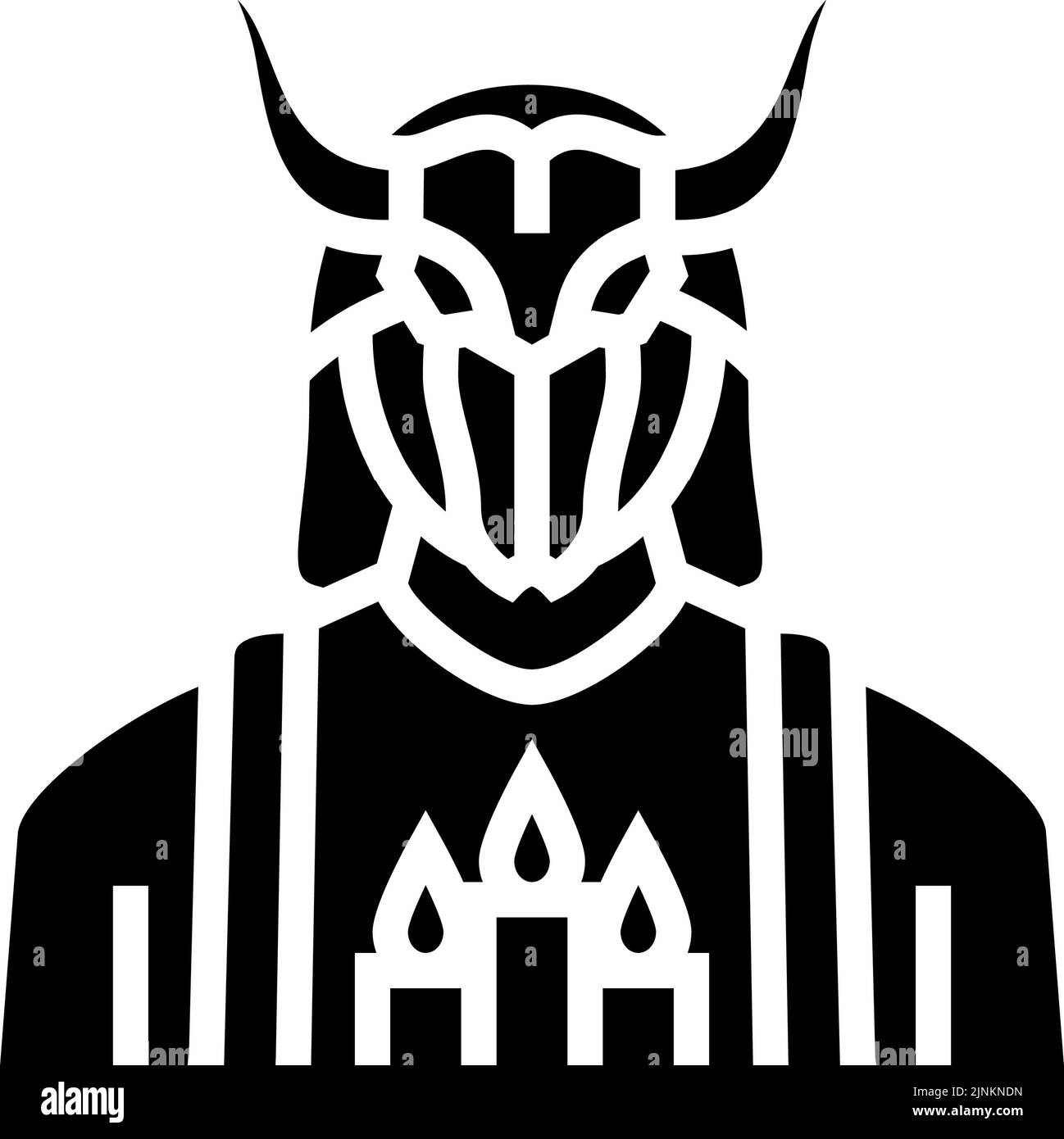 cult religious glyph icon vector illustration Stock Vector Image & Art ...