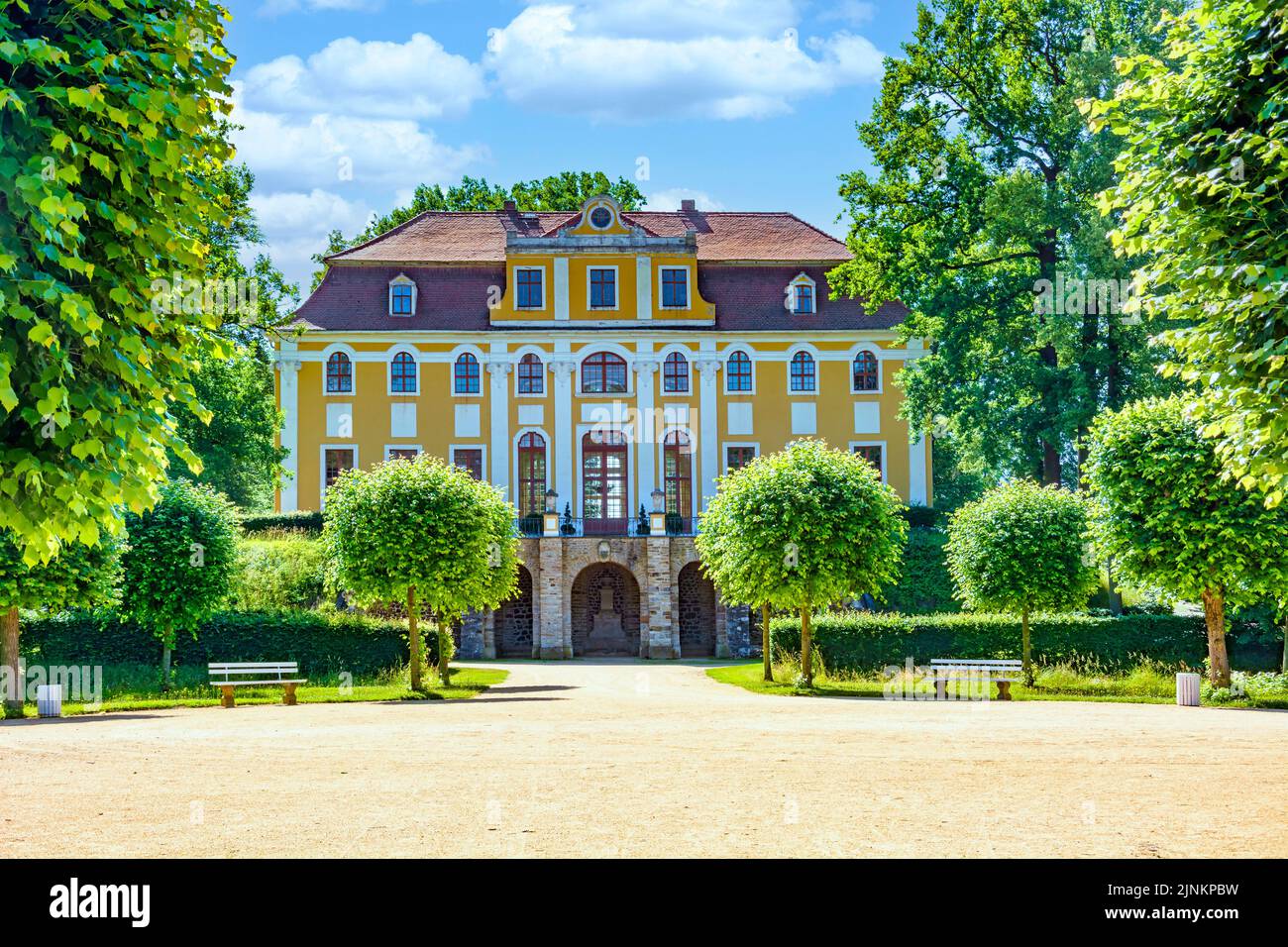 baroque castle, neschwitz, baroque castles Stock Photo - Alamy