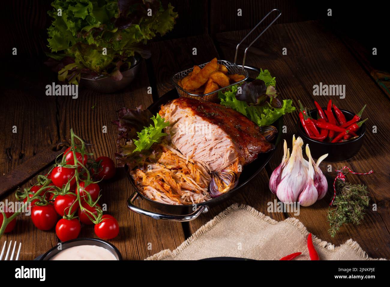 ingredient, barbecue, pulled pork, ingredients, barbecues Stock Photo ...