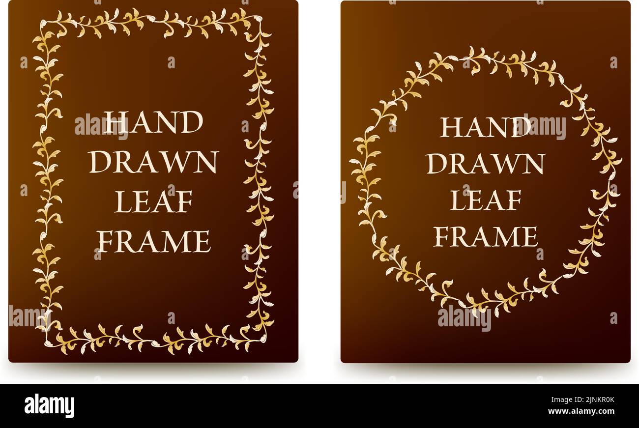 Frame material, luxurious and elegant leaf frame with gradient ...