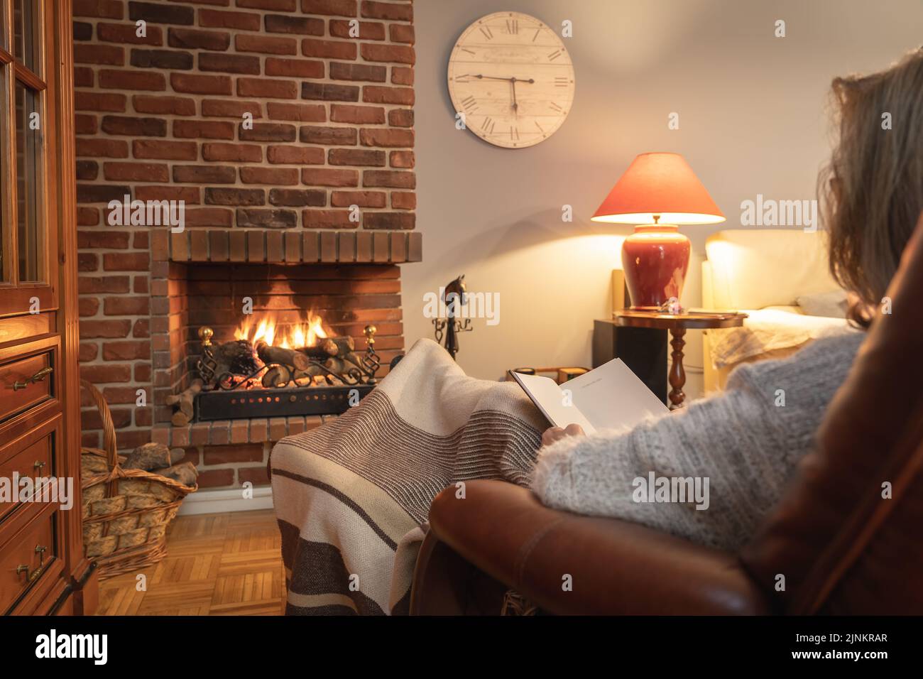 Woman fire reading hi-res stock photography and images - Alamy