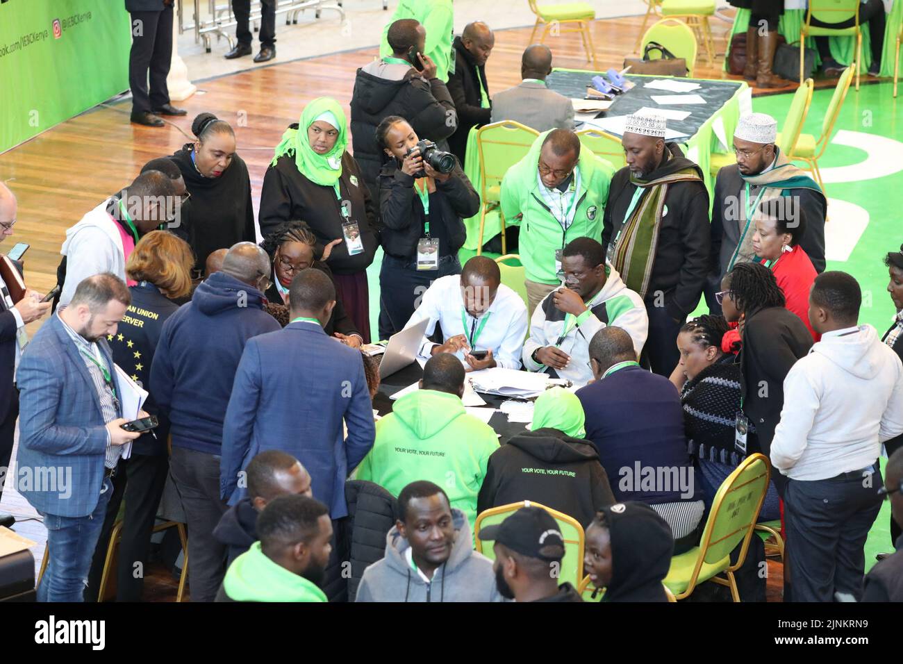 Nairobi, Kenya. 11th Aug, 2022. Kenya's Independent Electoral and ...