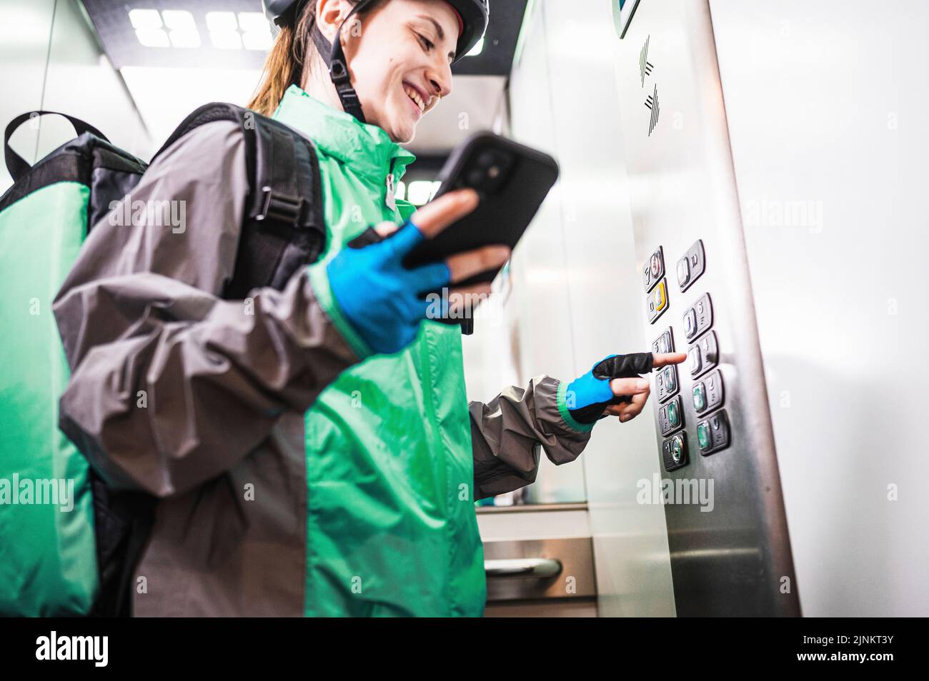 elevator, delivery, Bicycle Courier, kurierdienst, liefertasche ...