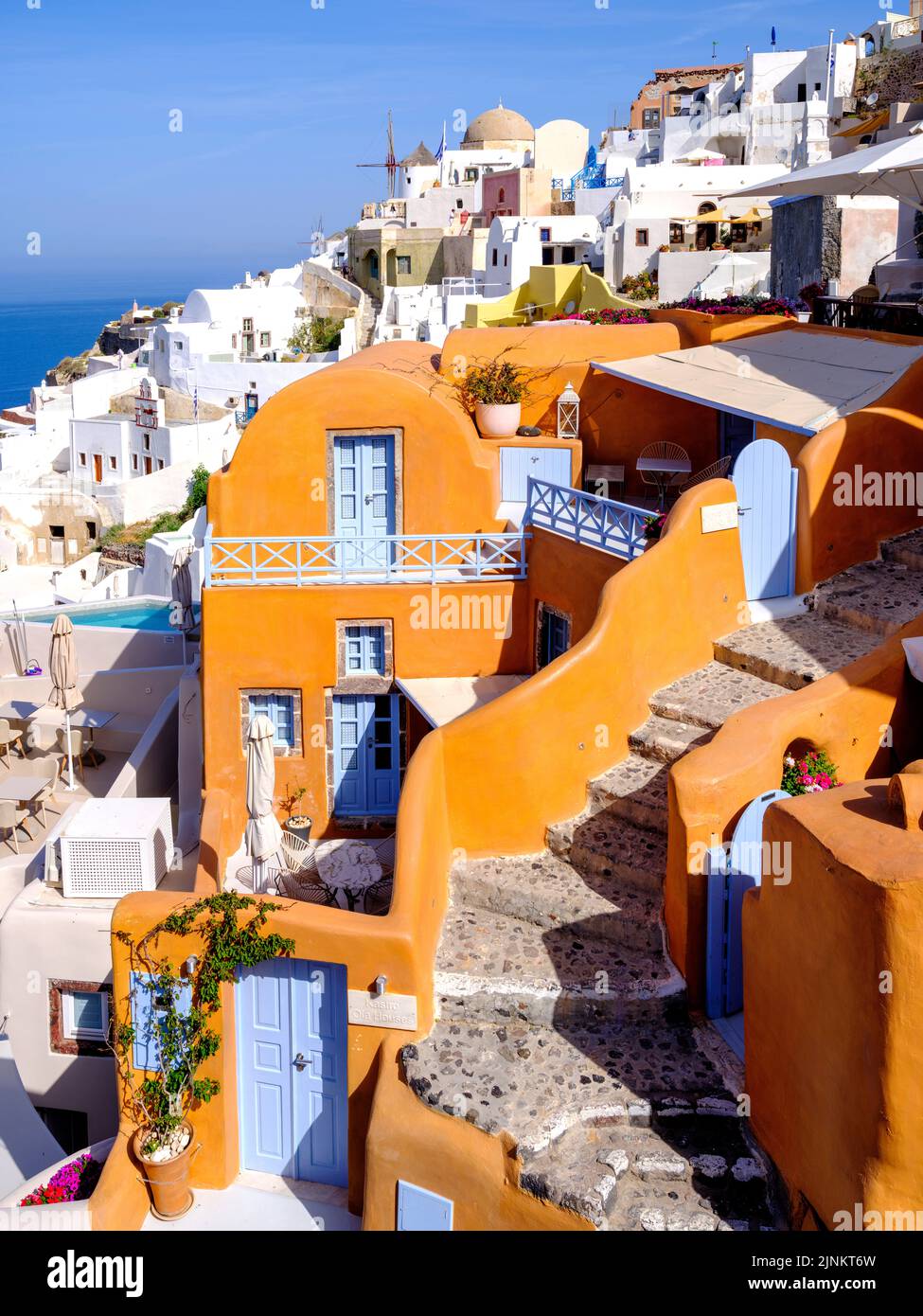 Classic Architecture with Caldera View,Homes built on the Hill around ...