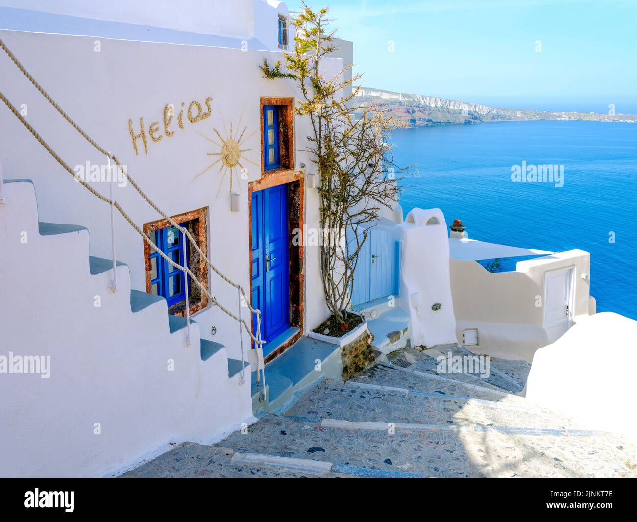 Classic Architecture with Caldera View,Homes built on the Hill around ...
