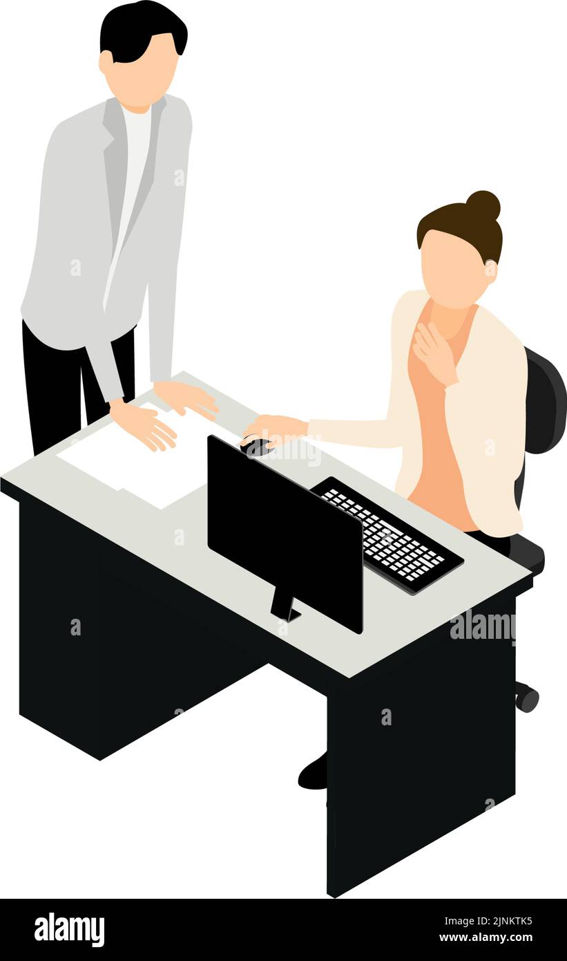 Woman work colleagues Stock Vector Images - Alamy