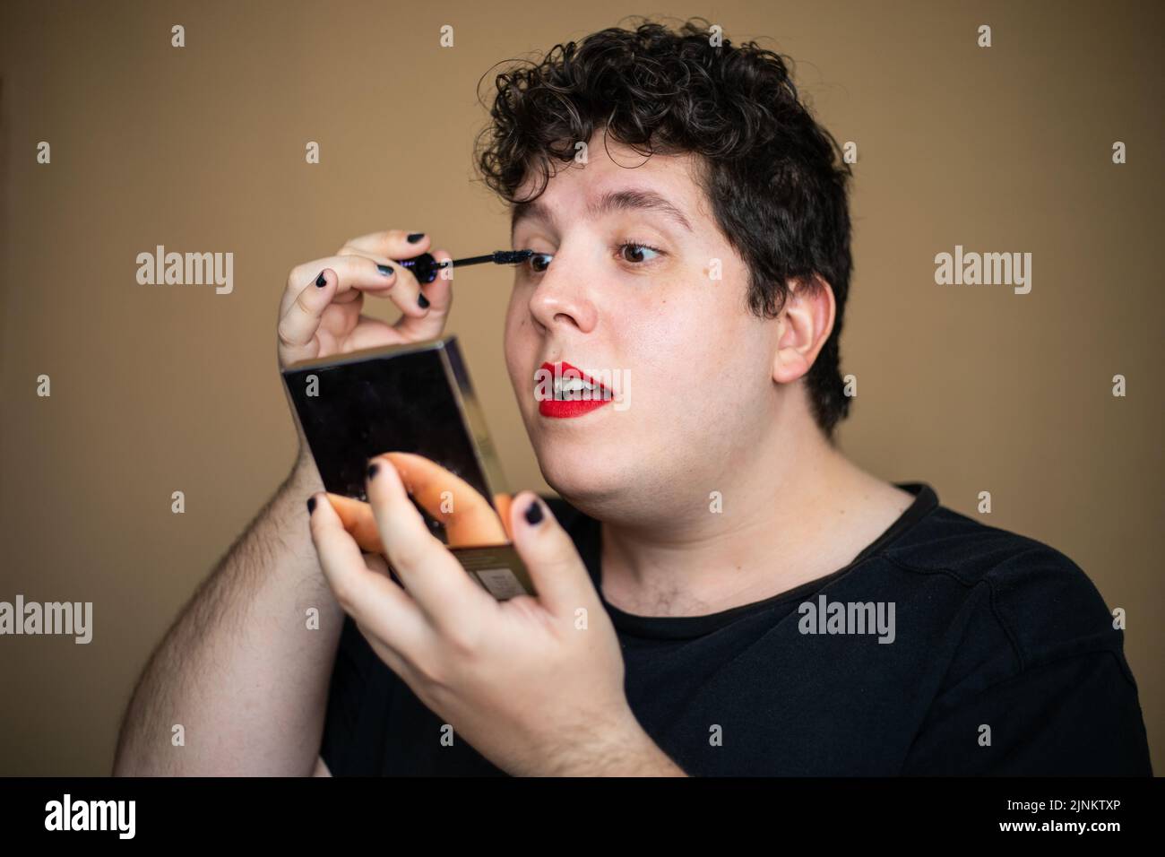 makeup, identity, applying, queer, lgbt, genderfluid, crossdressing ...