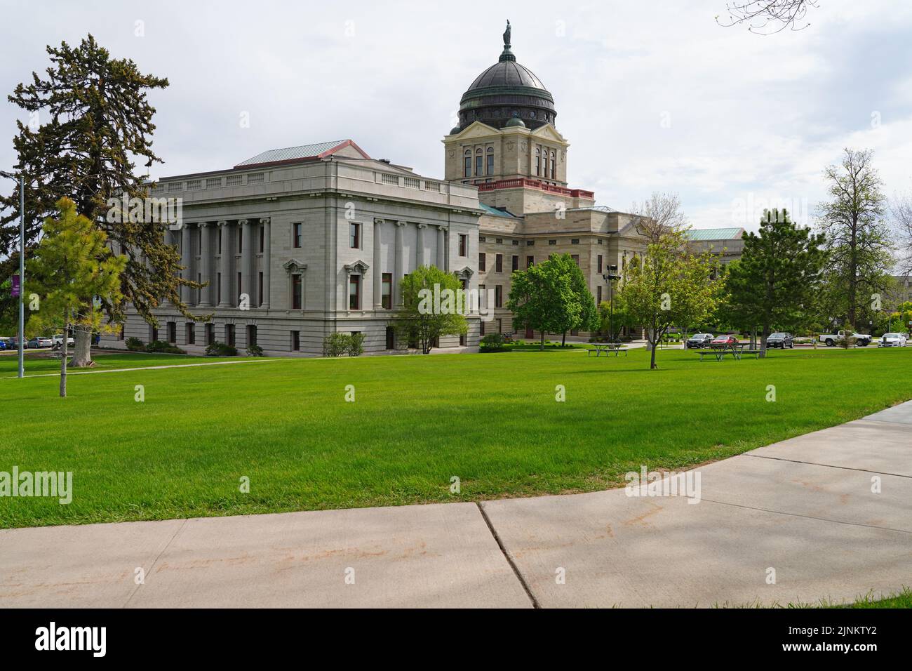 HELENA, MT -10 JUN 2021- View of the Montana State Capitol on Capitol ...