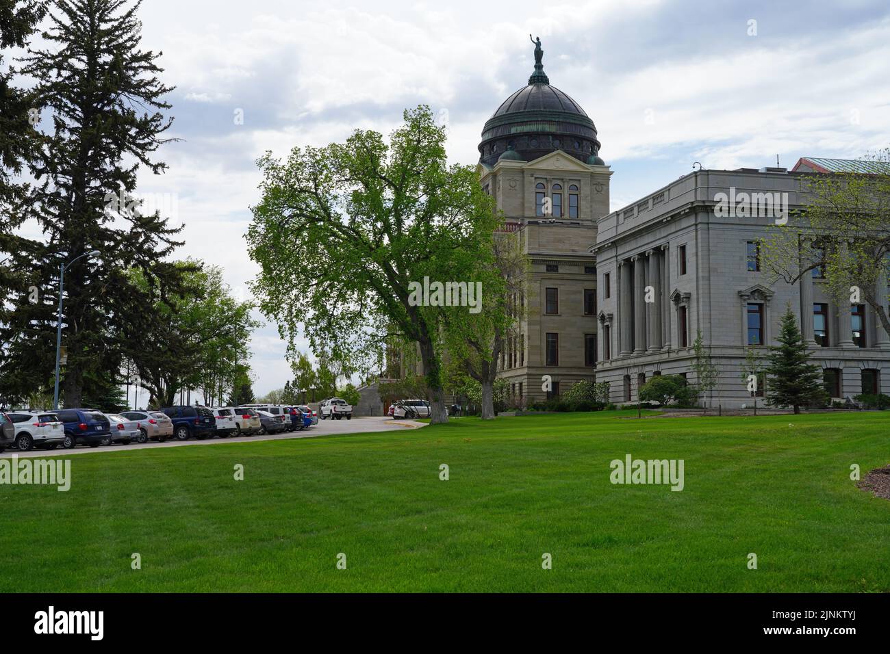 HELENA, MT -10 JUN 2021- View of the Montana State Capitol on Capitol ...