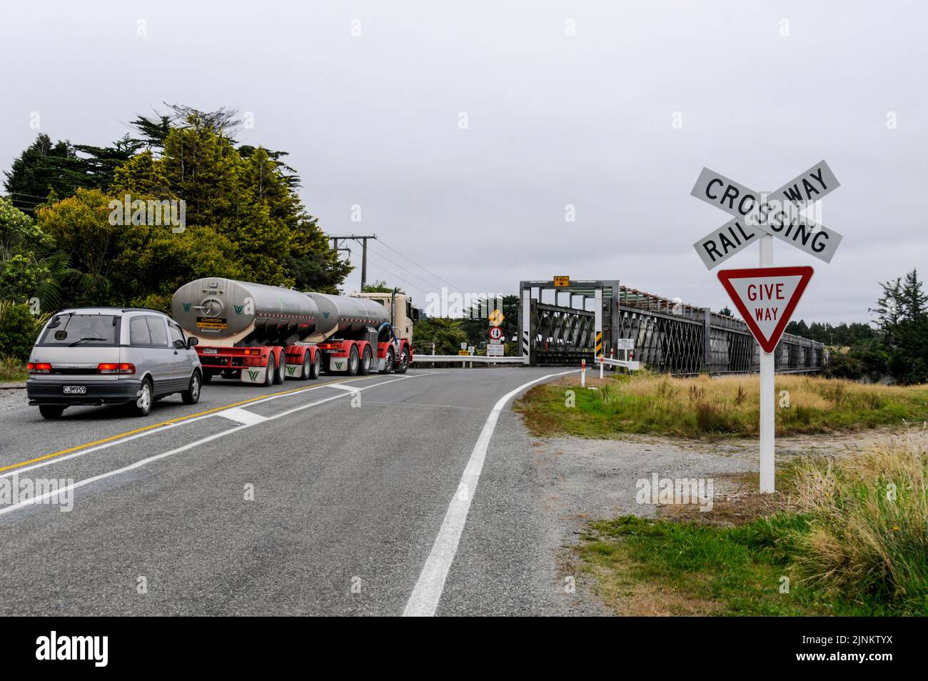 New Zealand road sign Stock Photo - Alamy