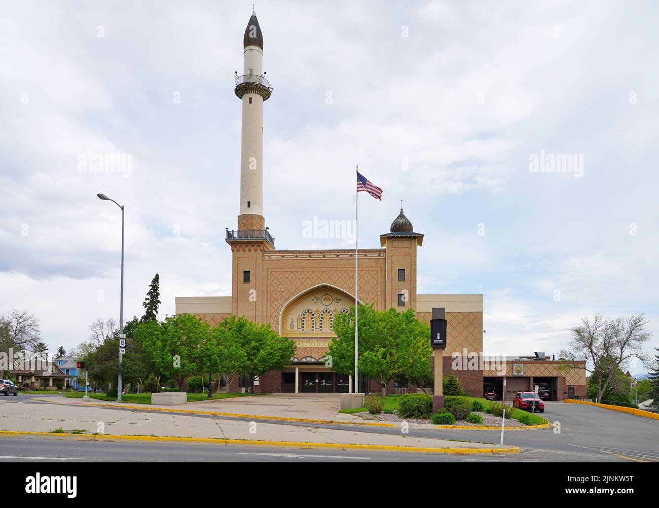 HELENA, MT -10 JUN 2021- View of the Algeria Shrine Temple, now Helena ...